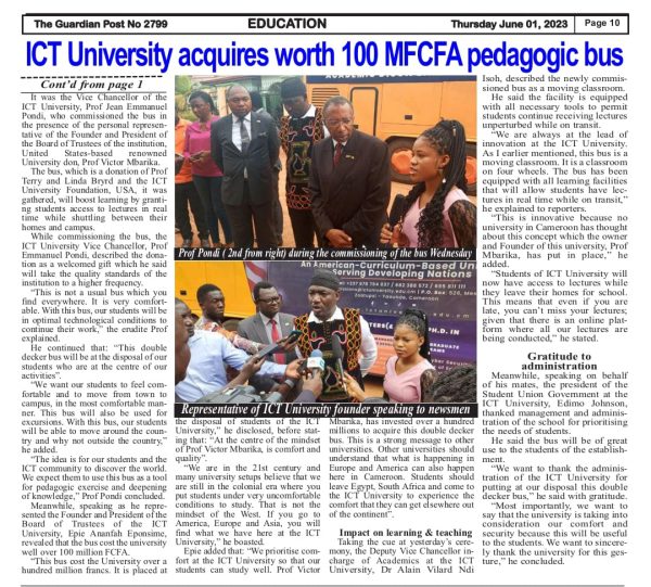 The ICT University - Imparting ICTs in all Academic Disciplines